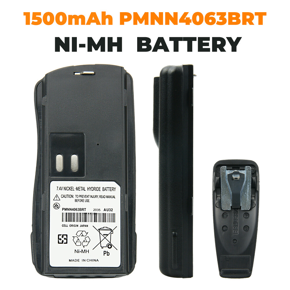 2X 1500mAh Ni-Mh PMNN4063AR PMNN4063BR Battery for MOTOROLA CP125 ...
