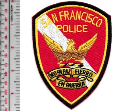 Police Diver San Francisco Police Depart.SCUBA Team Patch vel NO TARIFF ...