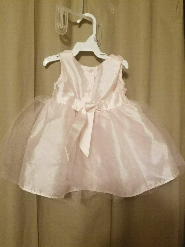GEORGE - Pink Dress With Pink And White Rosettes on Bodice Size 18M IR1 ...
