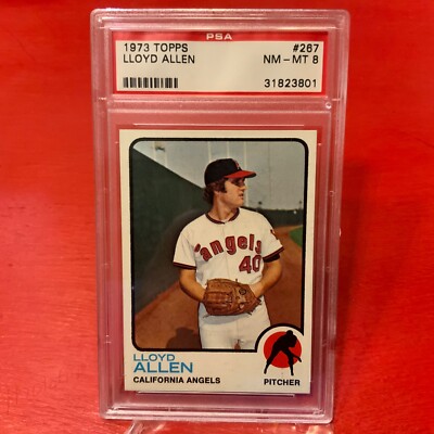 1973 Topps Lloyd Allen #267 *Angels* PSA 8 NM-MT | eBay