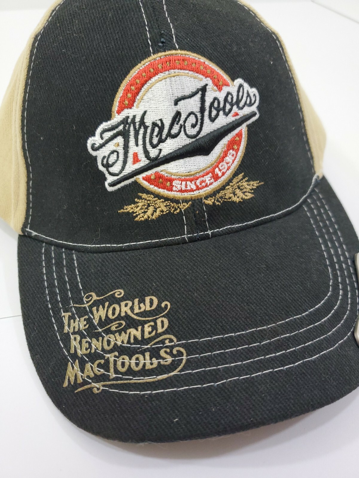 Mac Tools Beer Trucker Hat Front Bill Opener Strap back embroidery | eBay