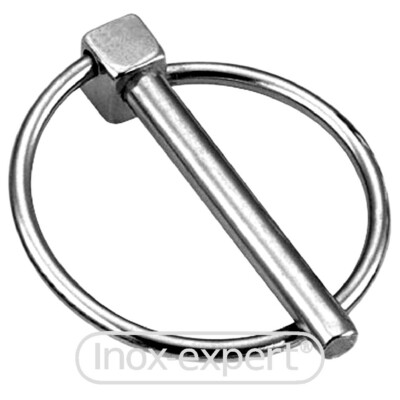 Klappsplinte mit Ring Edelstahl A4 Klappstift Steckbolzen Klapp ...
