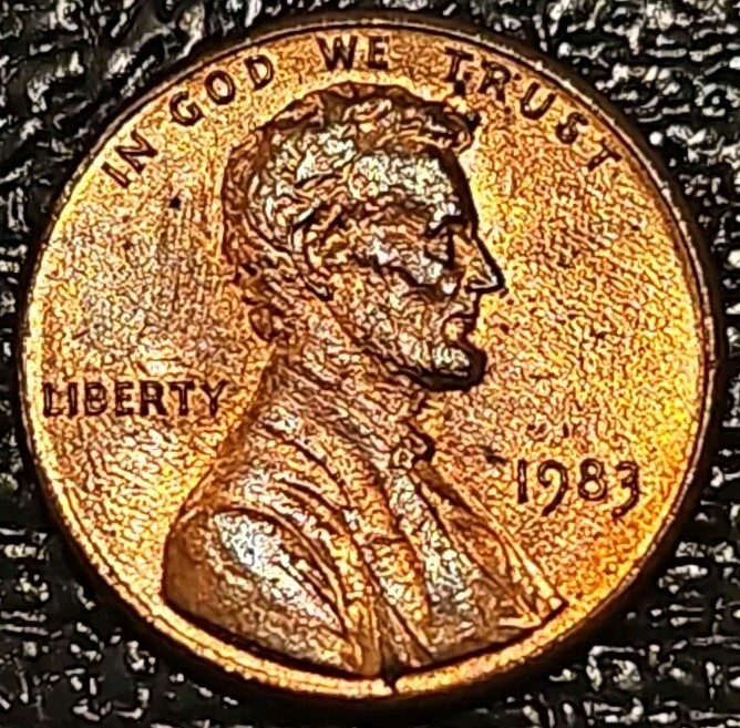 1983 DOUBLED DIE REVERSE LINCOLN MEMORIAL CENT DOUBLE PENNY 1C DDR ...
