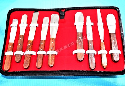 NEW PREMIUM Grade set of 9 Pieces Dental Mixing Spatula Plastic ...
