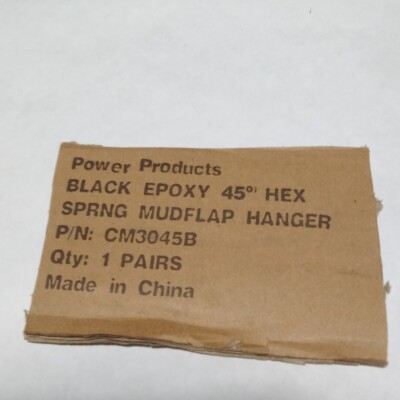 Power Products Black Spring Loaded Angled Mud Flap Hanger Set p/n ...