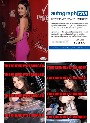 Victoria Justice signed Autograph 8x10 Photo SEXY Hot SUITS Victorious ...