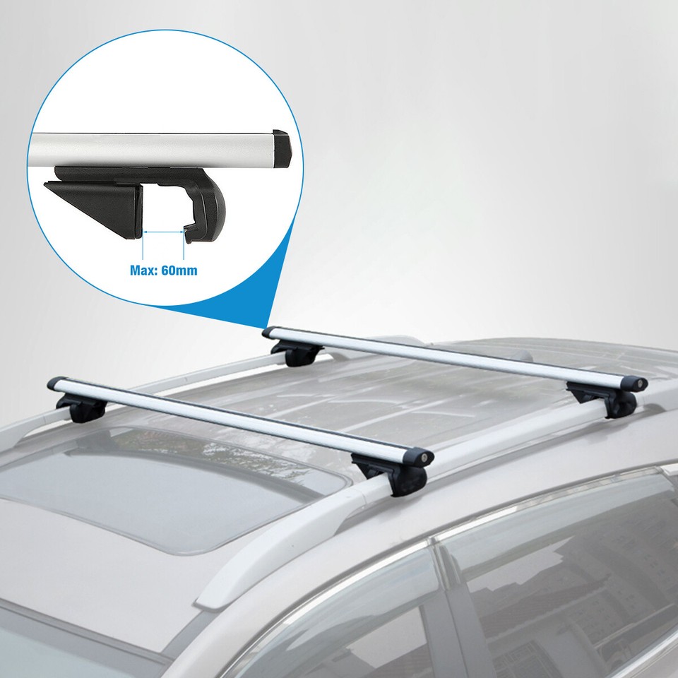 53" Car Roof Rail Top Cargo Carrier Cross Bar Lock For Mercedes-Benz ...