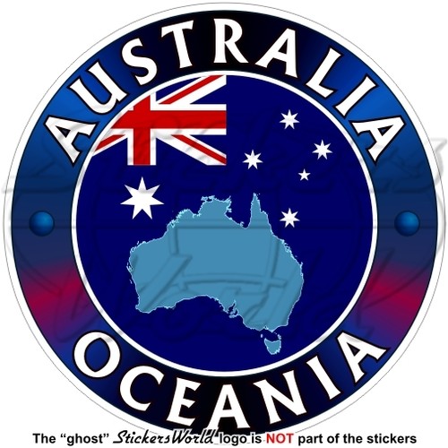 AUSTRALIA OCEANIA Australiano Adesivo in Vinile per Auto 100mm (4 ...