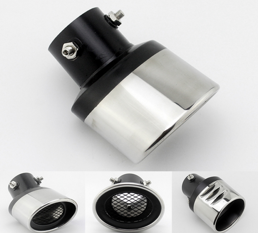 Muffler Tip 1 Pc Car Stainless Steel Universal Exhaust System End Pipe ...