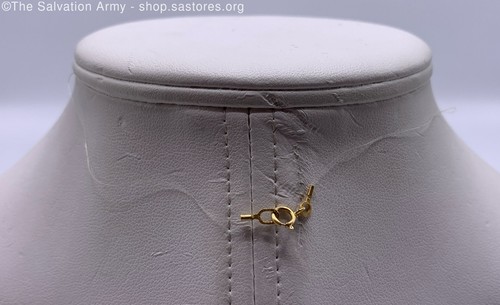 Signed 14k Yellow Gold String Necklace -0.5g | eBay