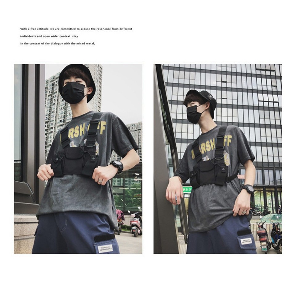 Multifunctional Chest Pack Front Chest Backpack Running Vest Bag For ...