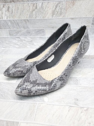 Rockport Rockport Python Snake Pattern Pointed Toe Heel Pumps Size ...