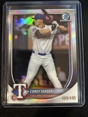 🔥Corey Seager 2025 Bowman Chrome #45 Refractor 409/499 Texas Rangers | eBay
