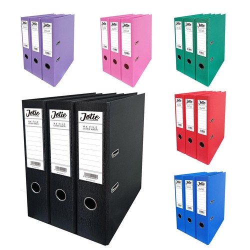 Pack of 3 Lever Arch Files A4 Document Paperwork Filing 560 Sheets Home ...