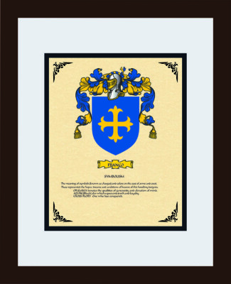 HERALDRY COAT OF ARMS ~ FRANCO FAMILY CREST ~ FRAMED | eBay