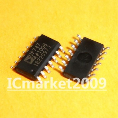 10 PCS OP747ARZ SOP-16 OP747A OP747 A Single-Supply Operational ...