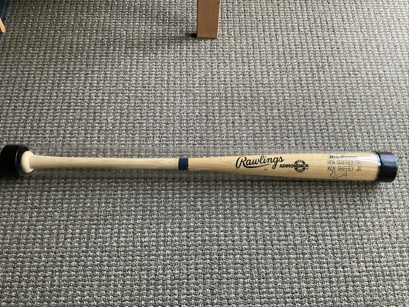 Ken Griffey Jr. SR Father Son Signed Rawlings Adirondack Big Stick ...