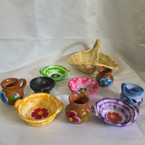 10-Piece Mini Clay Pottery Kitchen Essentials Handmade in Mexico ...