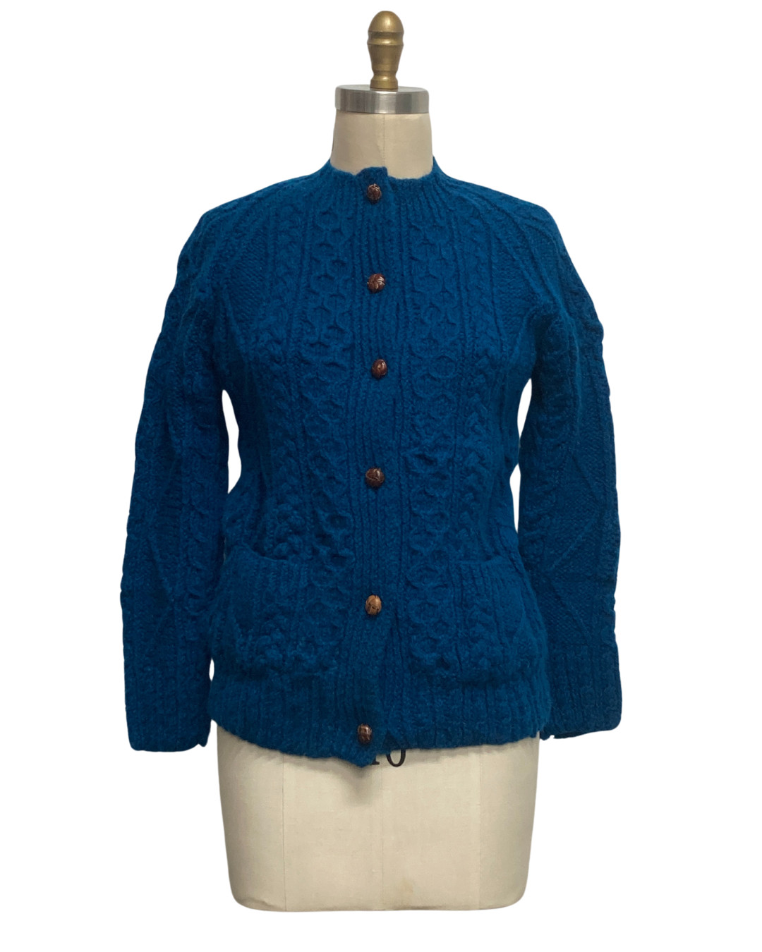 Vintage 1960s Cobalt Blue Wool Sweater | Women's Vint… - Gem
