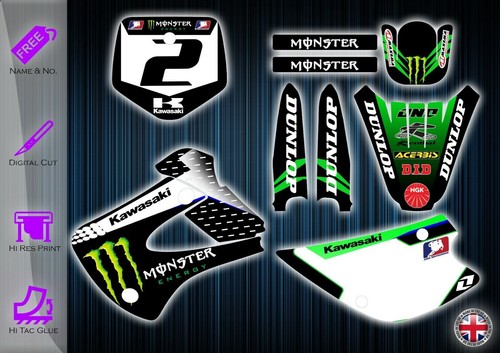 KAWASAKI KX85 STICKERS - KX85 GRAPHICS KIT KX85 DECALS - GRAPHICS KIT ...