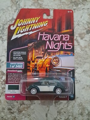 Johnny Lightning Havana Nights 1965 Volkswagen Beetle Java Green | eBay