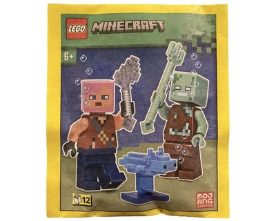ORIGINAL LEGO -MINECRAFT - Adventurer with Drowned and Axolotl 662303 ...