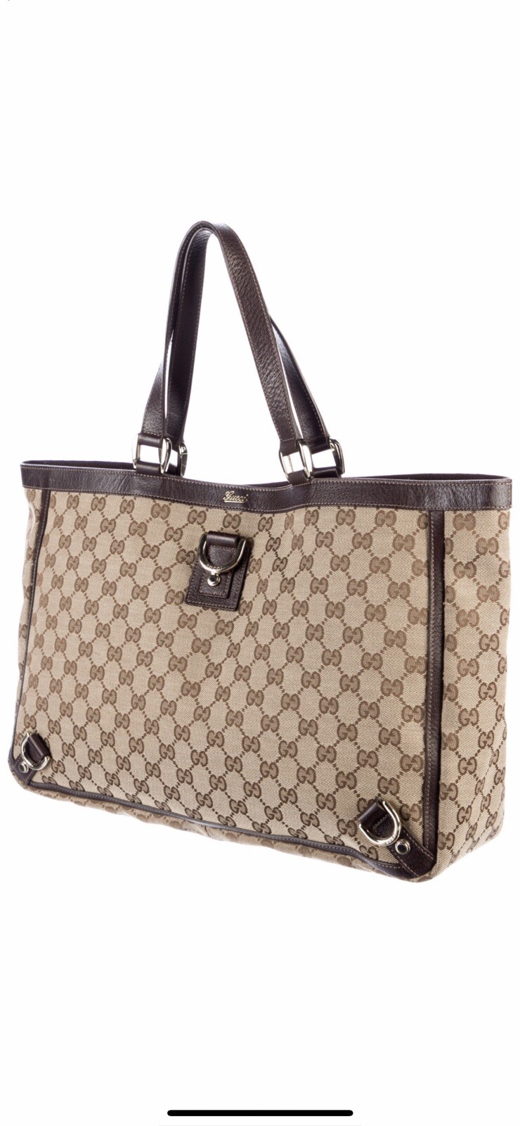 100% Authentic GUCCI GG Canvas Supreme Monogram Tote … - Gem