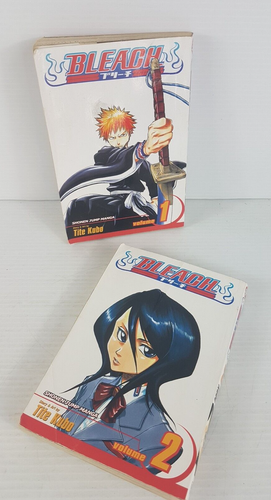 Bleach Books x2 Volume 1 & 2 Shonen Jump Manga by Tite Kubo Japanese ...
