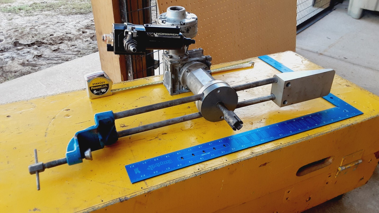 55 Gallon Drum Mixer Tank Barrel Air Pneumatic BINKS Gast DeVilbiss ...