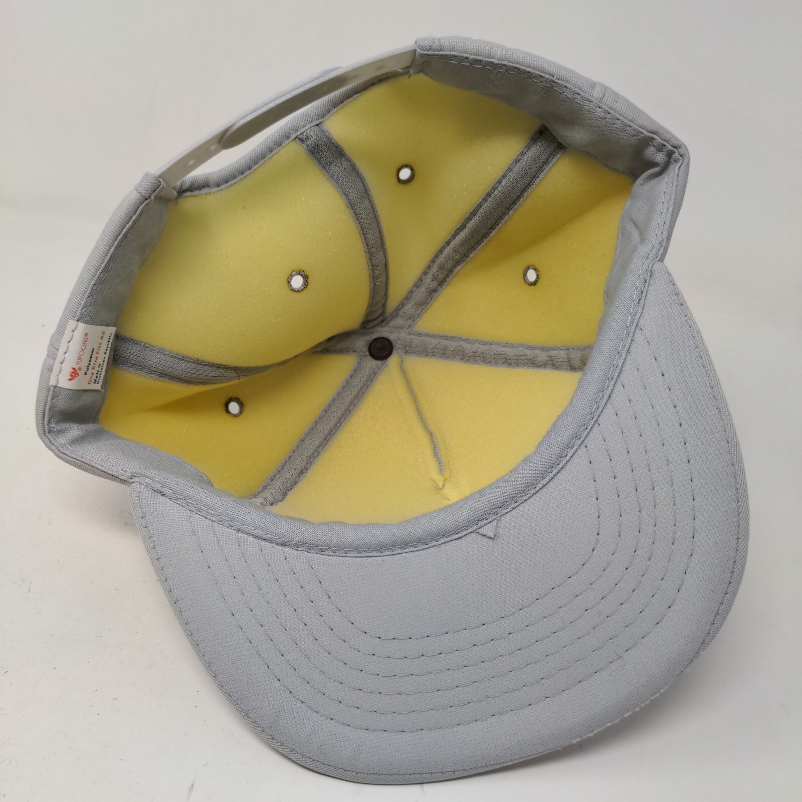 Yupoong Men's Snapback Hat Gray Size OSFA Graphic Brim Concrete Mixer ...