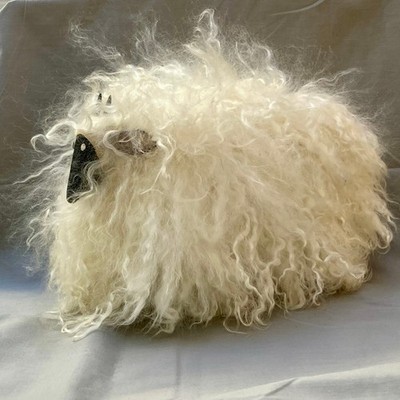 Vintage Navajo Angora Goat Sculpture with Real Mohair | eBay