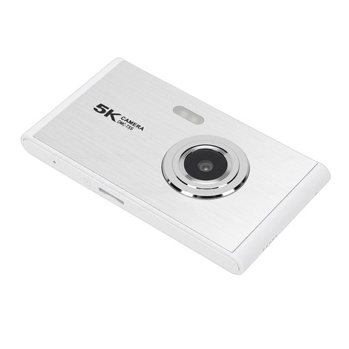 Silver 5K Digital Camera 72MP HD Ultra Thin Autofocus 16X Digital Zoom ...