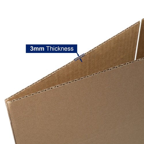 50 Pack 12x10x8 Inch Brown Corrugated Cardboard Shipping Boxes 3mm ...