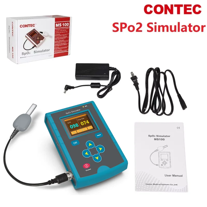 CONTEC MS100 Spo2 Simulator Blood Oxygen Saturation Pulse Rate ...