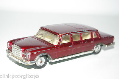 CORGI TOYS 247 MERCEDES BENZ 600 PULLMAN METALLIC MAROON EXCELLENT ...