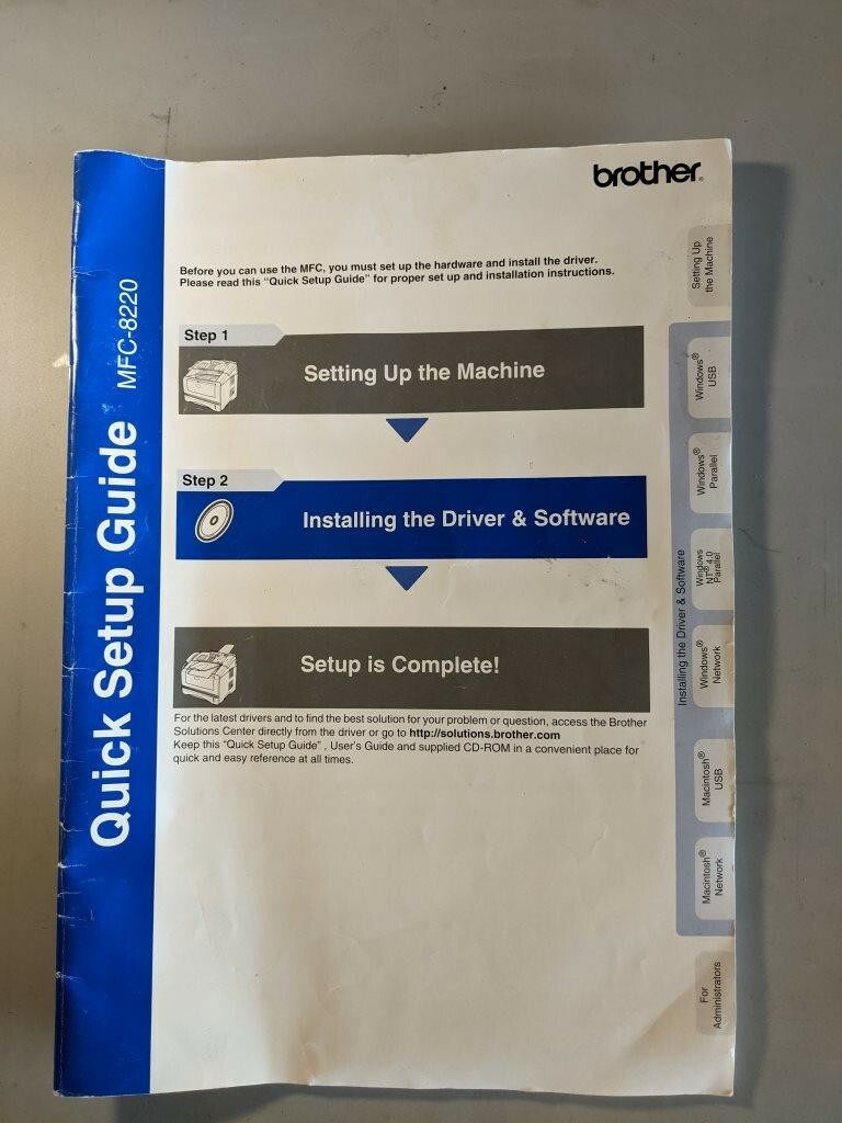 *Pre-Owned* Brother MFC-8220 5-in-1 (Laser Printer, Copier & Scanner ...