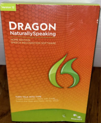 Nuance Dragon Naturally Speaking 12 Home Edition Speech Recognition ...
