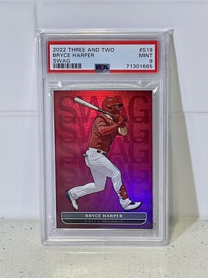 2022 Panini Three and Two BRYCE HARPER SWAG Case Hit SSP PSA 9 MINT | eBay