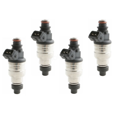 4PCS 550CC Fuel Injectors For EVO 4-9 RX-7 FC3S 13B 20B 4AGE 4G63T EV1 ...