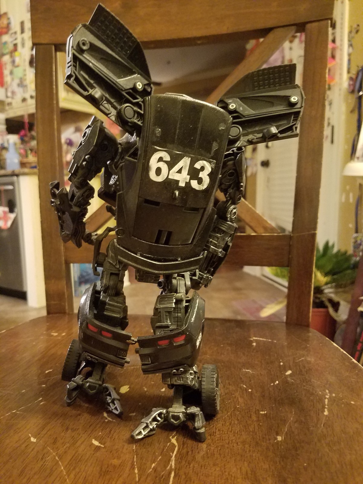 CUSTOM TRANSFORMERS : Custom Painted Leader Class BARRICADE Very Rare ...