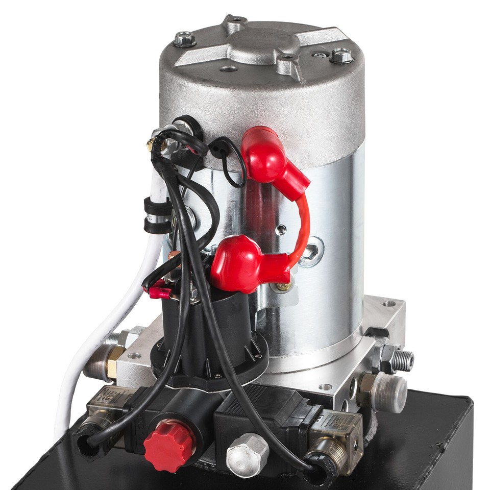 20 Quart Double Acting Hydraulic Pump Dump Trailer DC 12V Power Unit ...