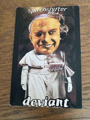 VINTAGE PITCHSHIFTER DEVIANT PROMO POSTCARD 2000 INDUSTRIAL POPE ...