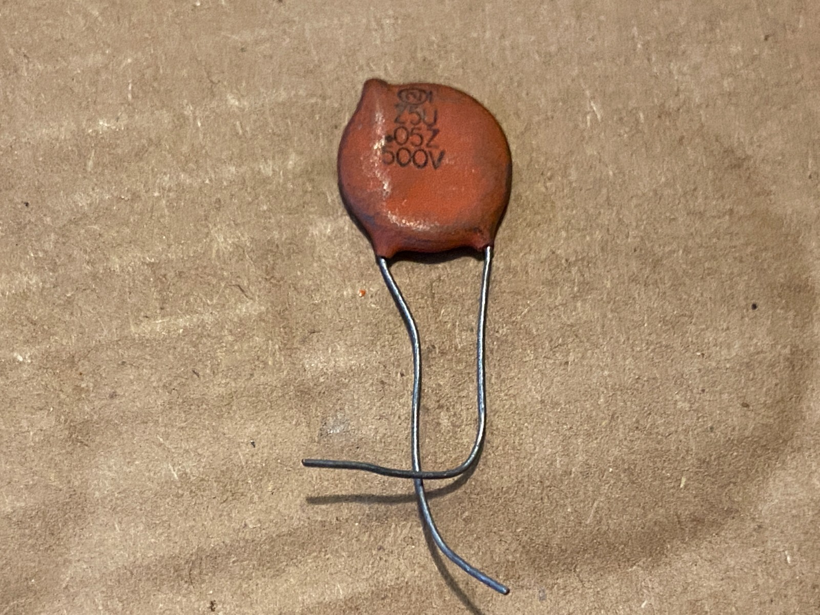 NOS Vintage 1960s Sprague Ceramic Disc .05 uf 500v Capacitor TESTS .047 ...