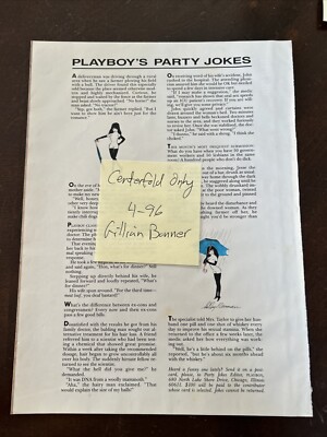 Playboy Centerfold Only, April 1996, Gillian Bonner, VG/F | eBay