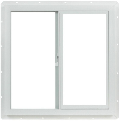 Tafco White Utility Vinyl Slider Window 23.5 x 23.5in Single-Glazed ...