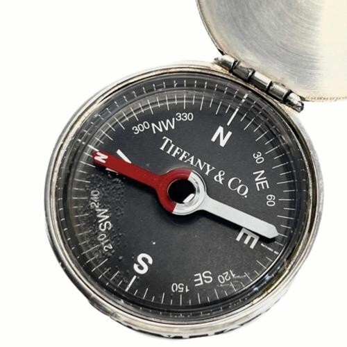 Tiffany & Co. SV925 Atlas Compass Silver Black 38mm 36.7g With Box and ...