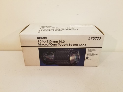 Vintage Sears 70 to 210mm f4.0 Macro/One Touch Zoom Lens | eBay