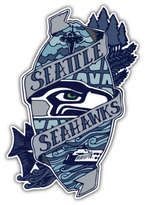 Seattle Seahawks NFL Emblem Car Bumper Sticker Decal - 3'' or 5'' | eBay