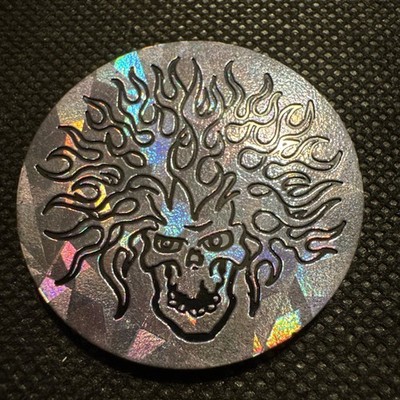 SKULL FIRE CREATURE SLAMMER/POG OFFICIAL TROV TROUNCER 90s Holographic ...