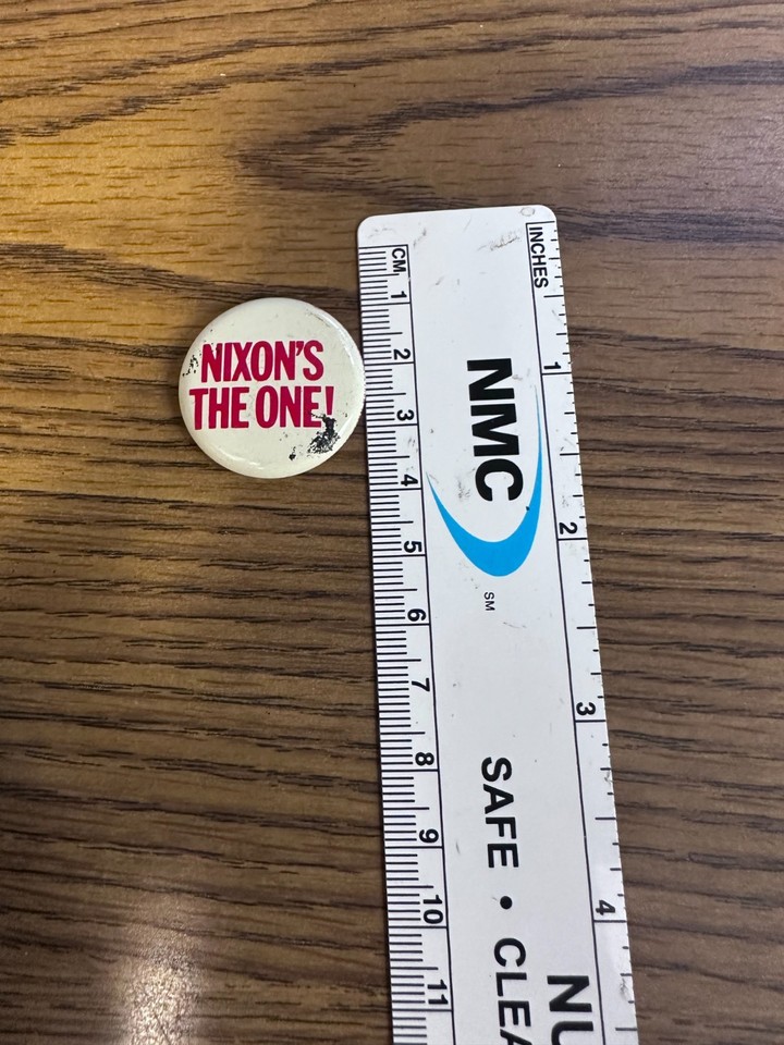 1968 Pinback NIXON’S THE ONE! Presidential Election Political Campaign ...